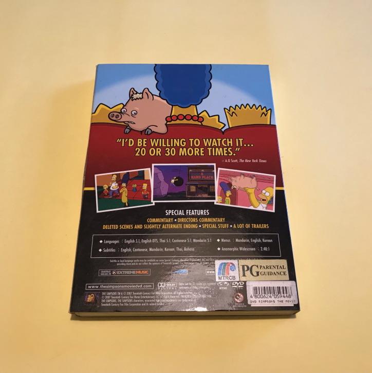 The Simpsons Movie Region 3 DVD, Hobbies & Toys, Music & Media, CDs ...