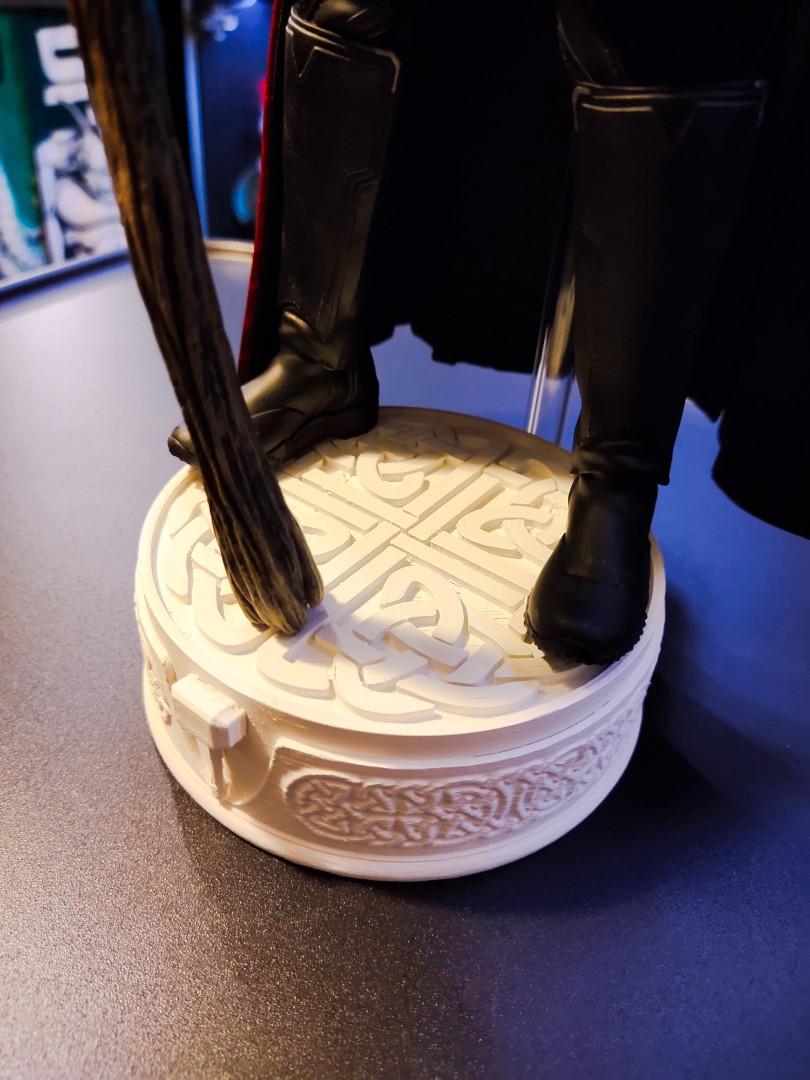 Thor theme base 3D printed #hot toys #1/6, Hobbies & Toys, Toys & Games ...