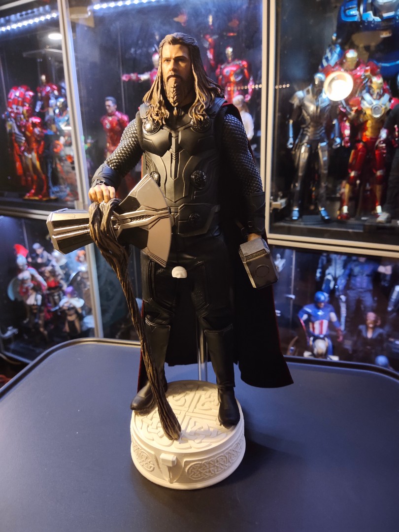 Thor theme base 3D printed #hot toys #1/6, Hobbies & Toys, Toys & Games ...