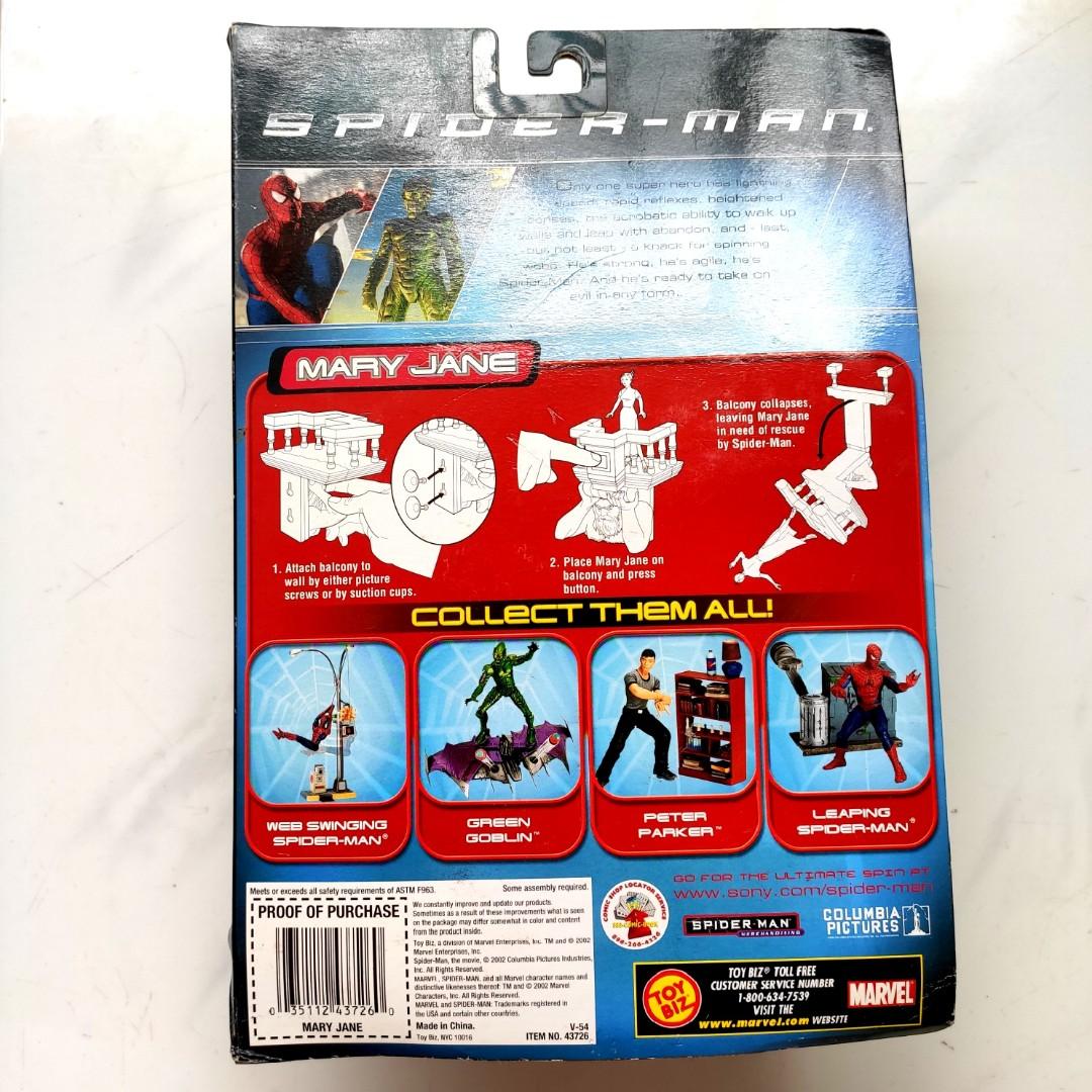 TOY BIZ TOYBIZ MARY JANE WATSON RAIMI SPIDER-MAN 6" 6 INCH MOVIE FIGURE ...