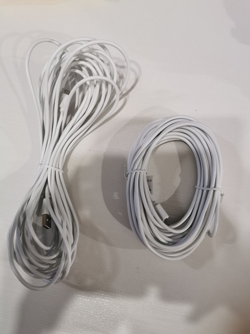 Micro usb cable 10m x 1 roll, Furniture & Home Living, Security & Locks ...