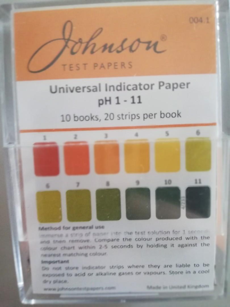 Universal Test Paper, Hobbies & Toys, Stationery & Craft on Carousell