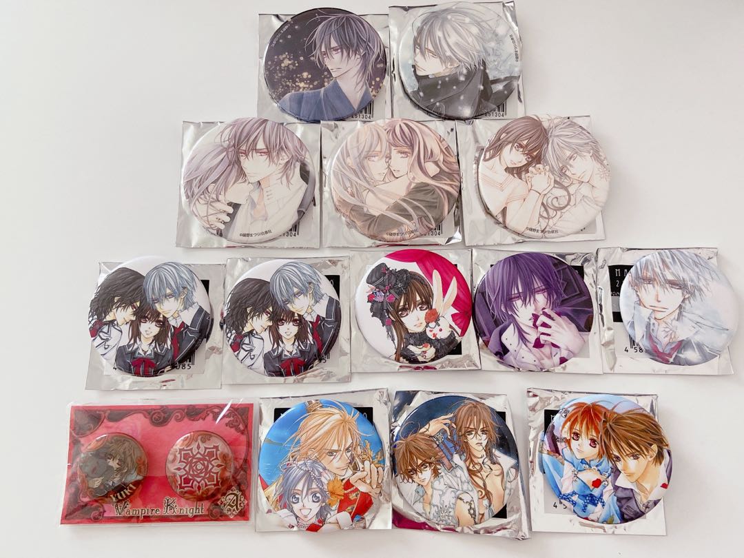 Vampire Knight Official badges (Graffart/Movic/ 25th matsuri hino ...
