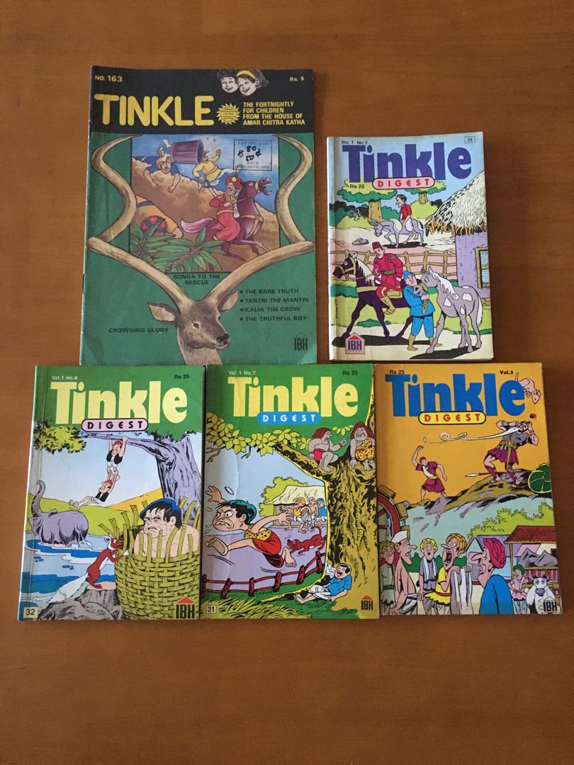 5x Vintage Tinkle Comics, Hobbies & Toys, Books & Magazines, Comics ...