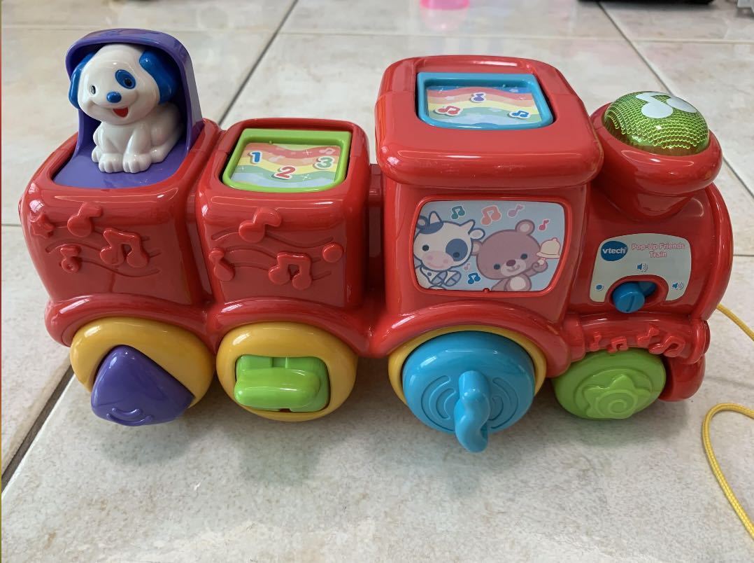 Vtech Pop Up Friends Train, Babies & Kids, Infant Playtime on Carousell