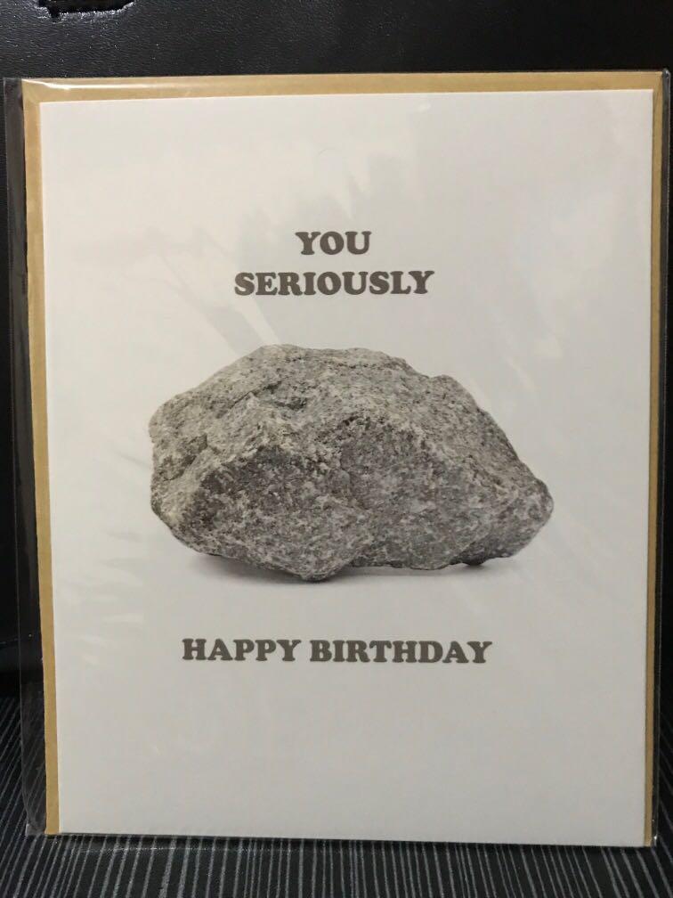 You seriously rock birthday card, Hobbies & Toys, Stationary & Craft ...