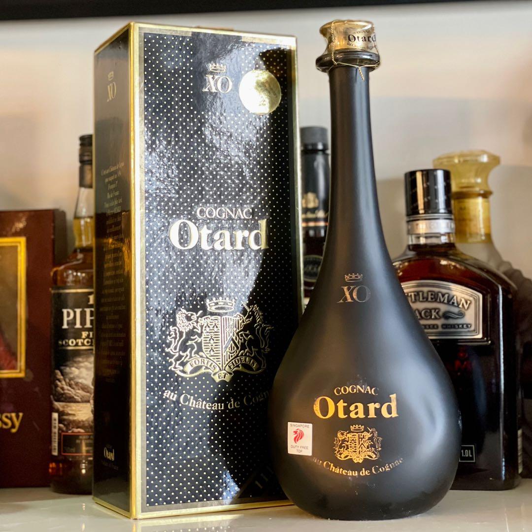 1L Otard XO Cognac Black Vintage bottle 1980s w box 1000ml, Food & Drinks, Beverages on Carousell