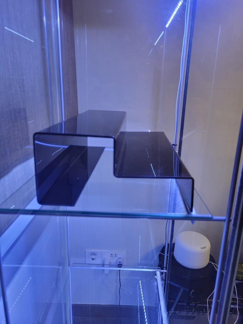 2 tier black acrylic display stand, Furniture & Home Living, Furniture ...