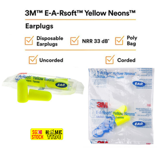 3M E-A-Rsoft Yellow Neons / 3M 1100 / Honeywell / Mack's / Soft Foam ...