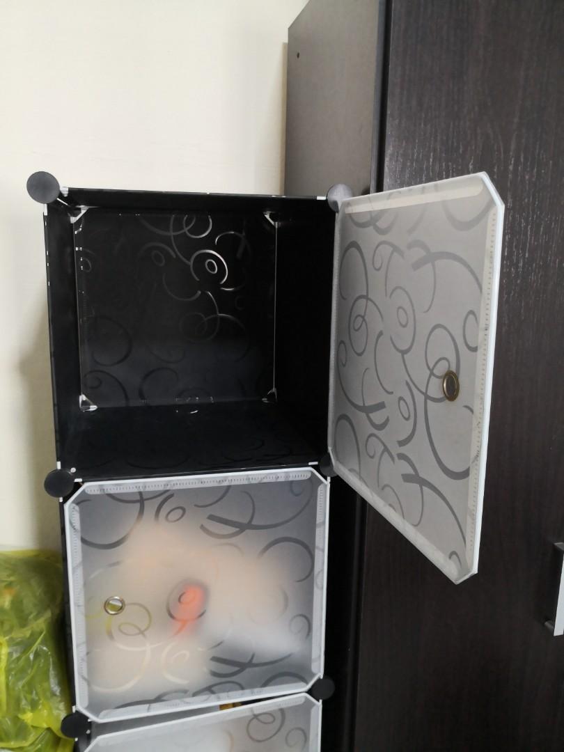 4 squares DIY Plastic Wardrobe, Furniture & Home Living, Furniture ...