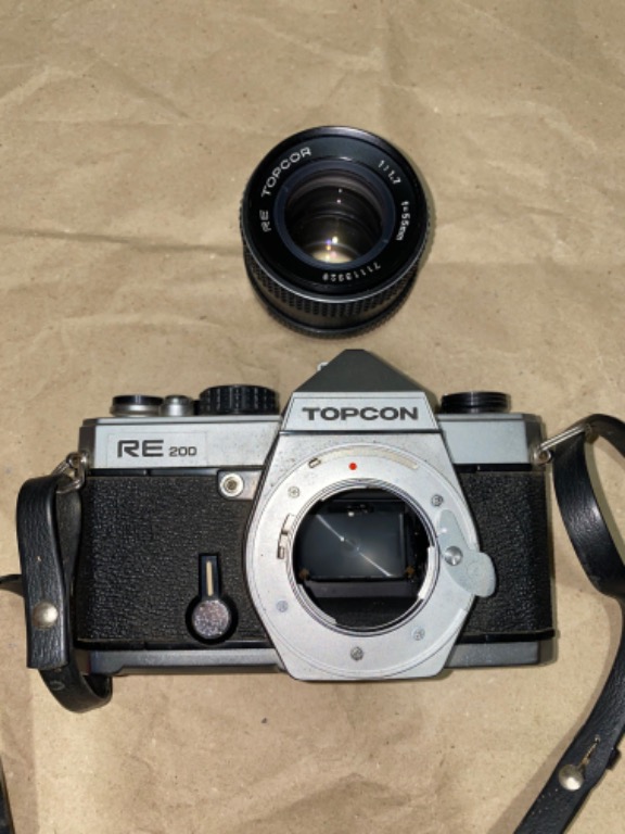 零件機 Topcon Re200 & Re Topcor 50mm F1.7, 攝影器材, 相機 - Carousell