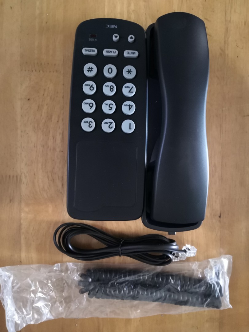 NEC AT40 Single Line Telephone (black), TV & Home Appliances, TV ...