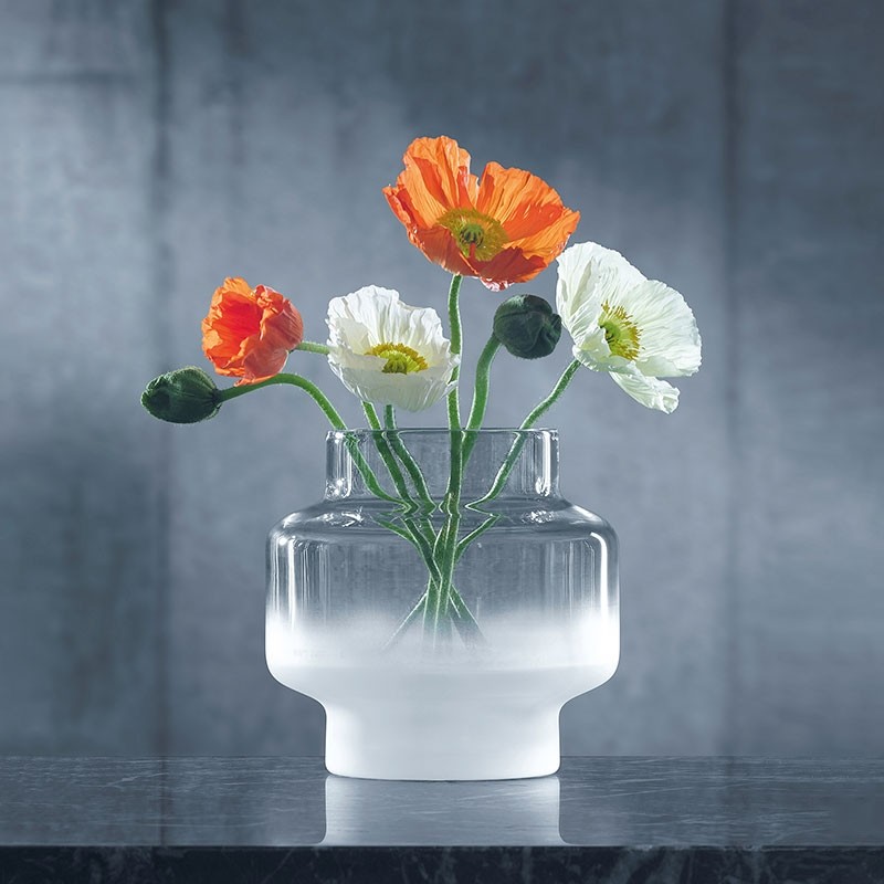 Authentic LSA glass vase 19cm, Furniture & Home Living, Home Decor ...