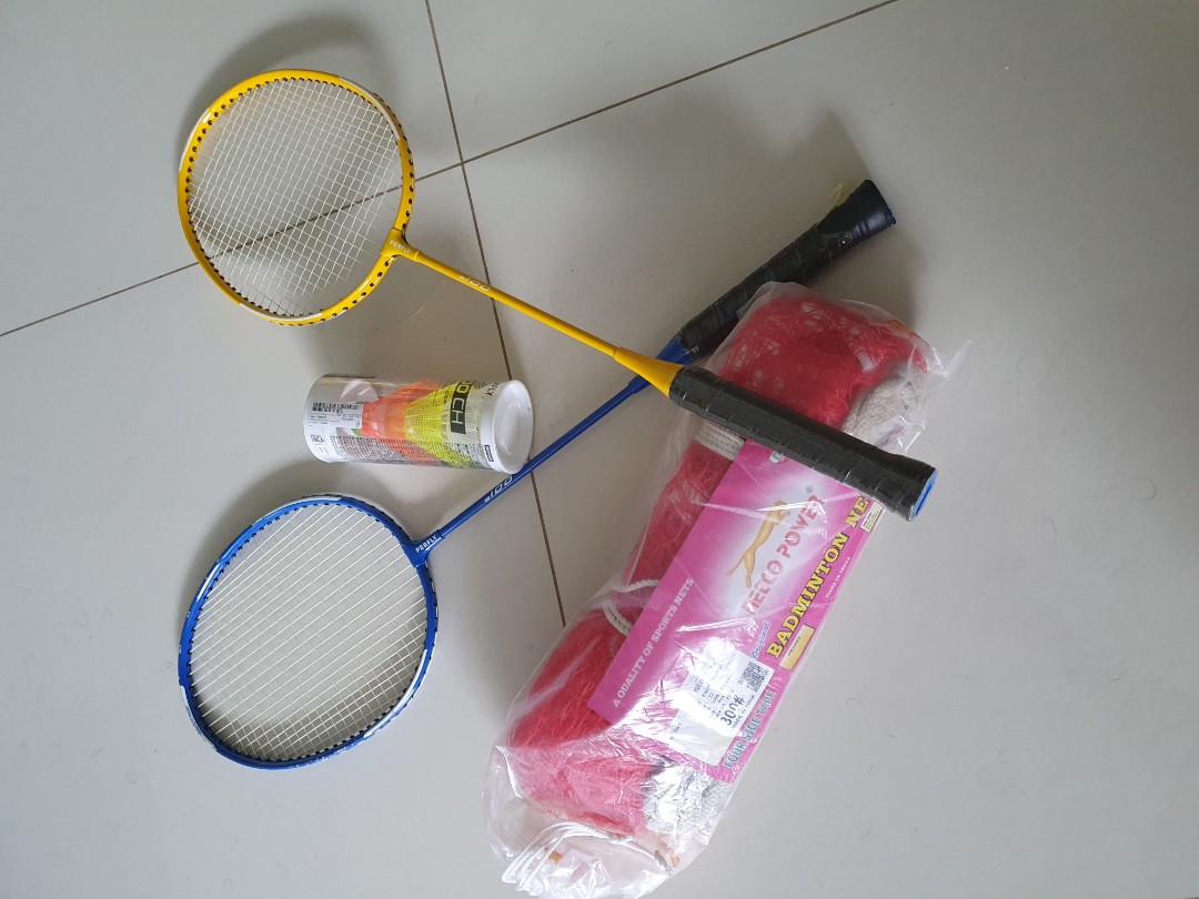 BADMINTON RACKETS SET, Sports Equipment, Sports & Games, Racket & Ball ...