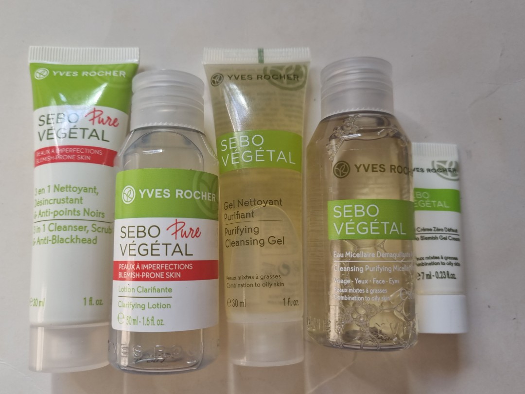 BN Yves Rocher Sebo Vegetal Pure 3 in 1 Cleanser Scrub & Anti-Blackhead ...