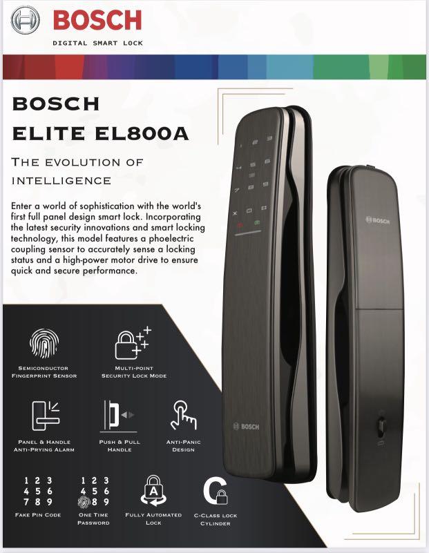 Bosch digital lock, Furniture & Home Living, Security & Locks, Locks ...