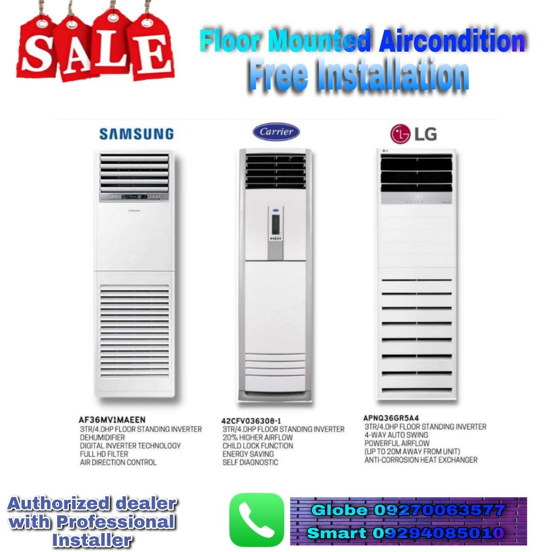 Brand new Floor mounted type aircon for sale with free installation, TV ...