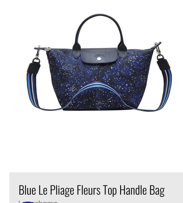 Brand New In packaging Longchamp le pliage fleur small tote blue, Women ...