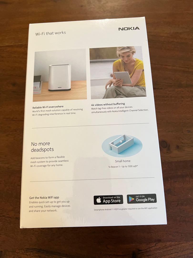Brand new Nokia WiFi Beacon 1 router and booster, Computers & Tech ...