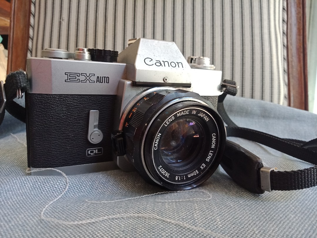 Canon EX Auto SLR Film Camera, Photography, Cameras on Carousell