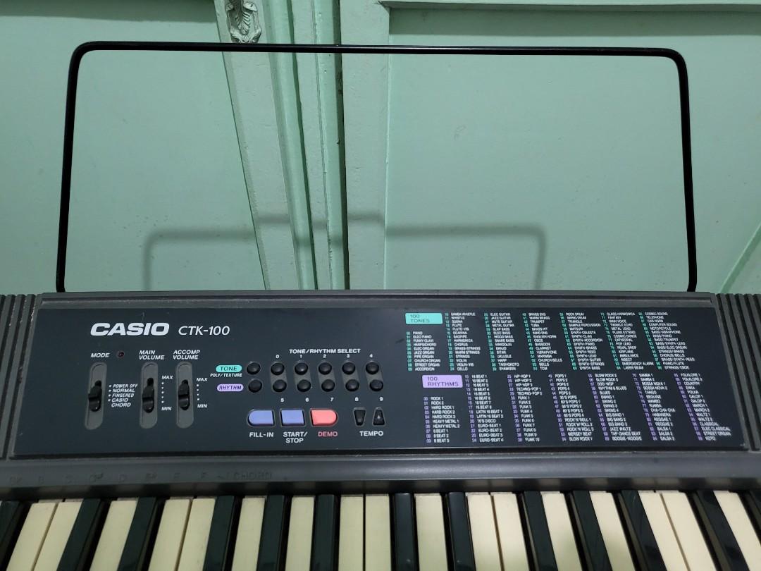 Casio CTK-100 Portable Piano Keyboard, Hobbies & Toys, Music & Media ...