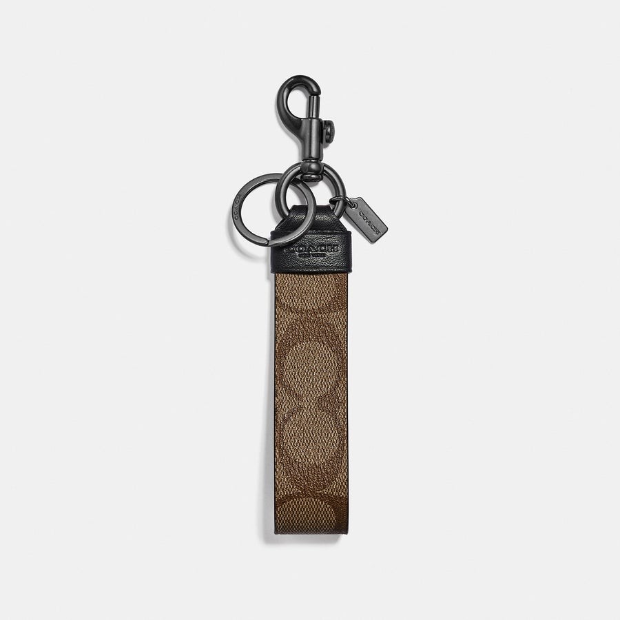 Coach large loop key fob in signature canvas, Men's Fashion, Watches ...