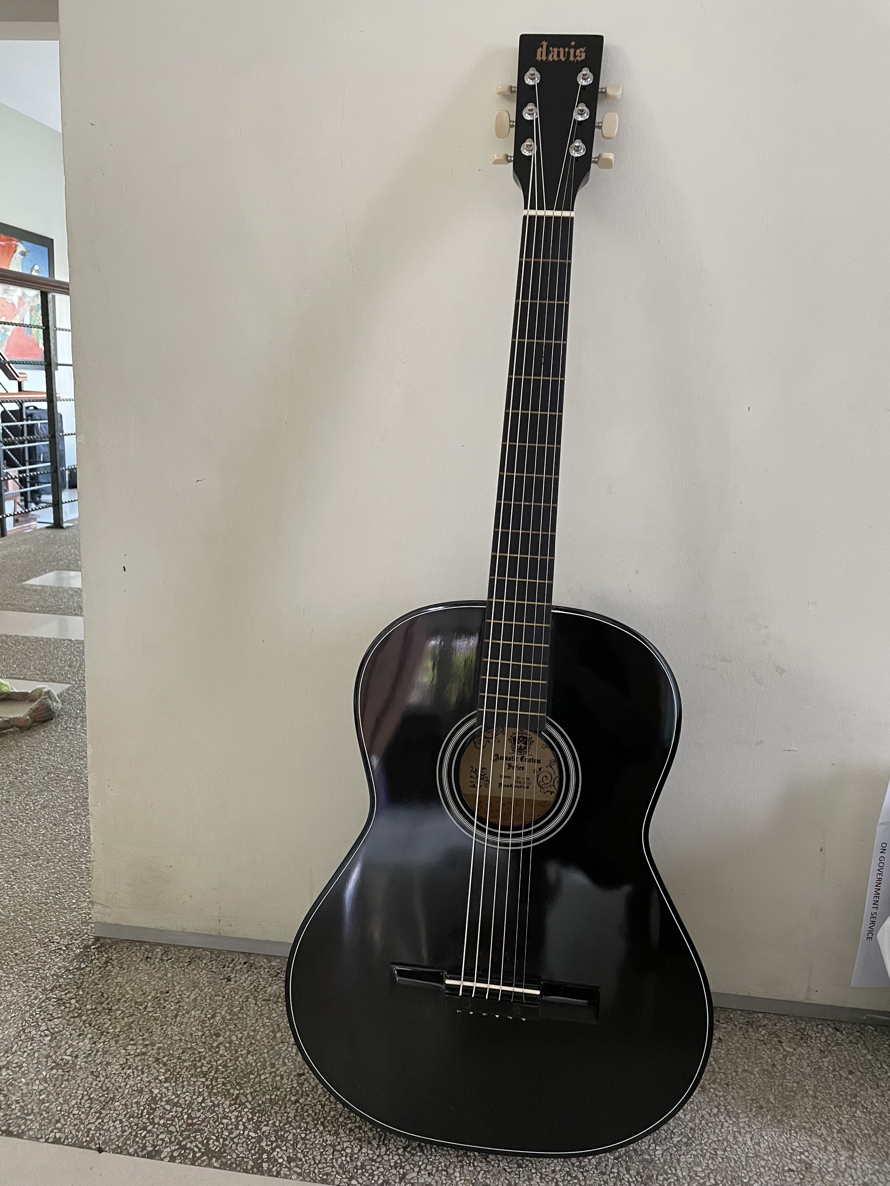 Davis Guitar Acoustic Custom Series, Hobbies & Toys, Music & Media ...