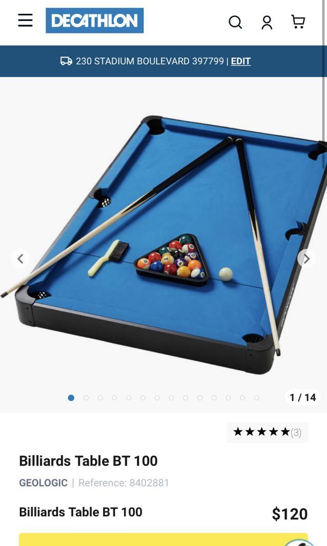 Decathlon pool table, Hobbies & Toys, Toys & Games on Carousell
