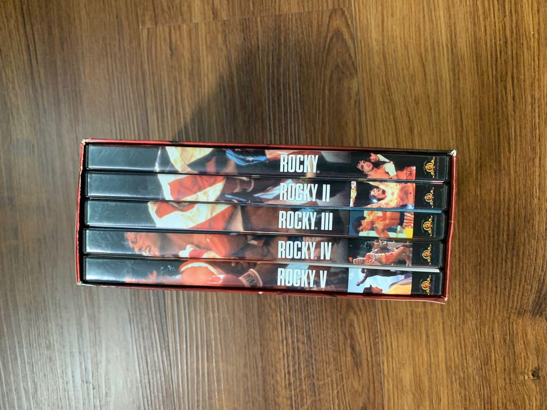 DVD Rocky Box Set Code 1 Sylvester Stallone, Hobbies & Toys, Music ...