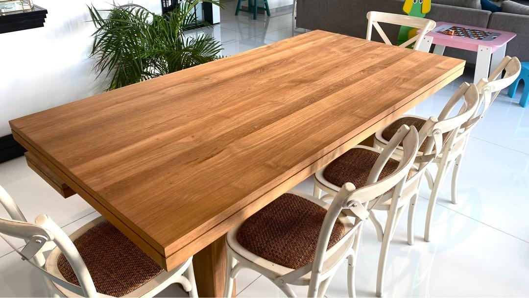 Ethnicraft Soul & Tables Teak Double extendable dining table, Furniture ...