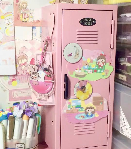 [BATCH OPEN] etude house mini locker korean ulzzang, Furniture & Home ...