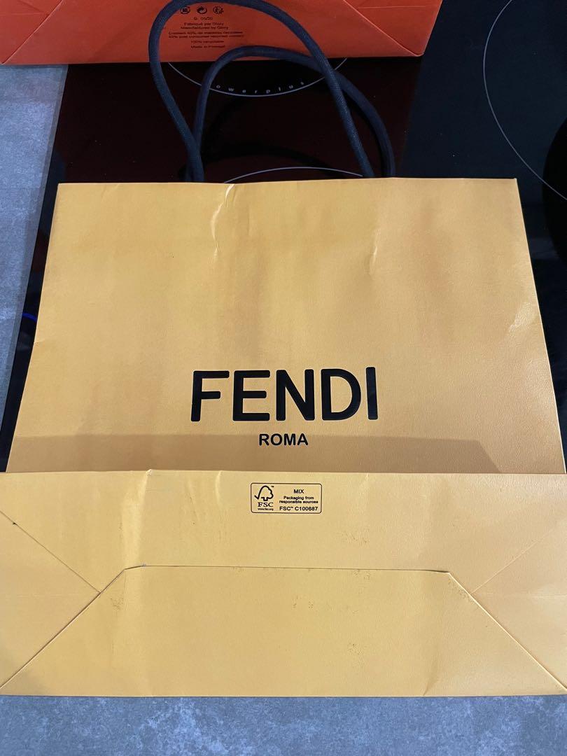 Fendi Paper Bag, Luxury, Accessories on Carousell