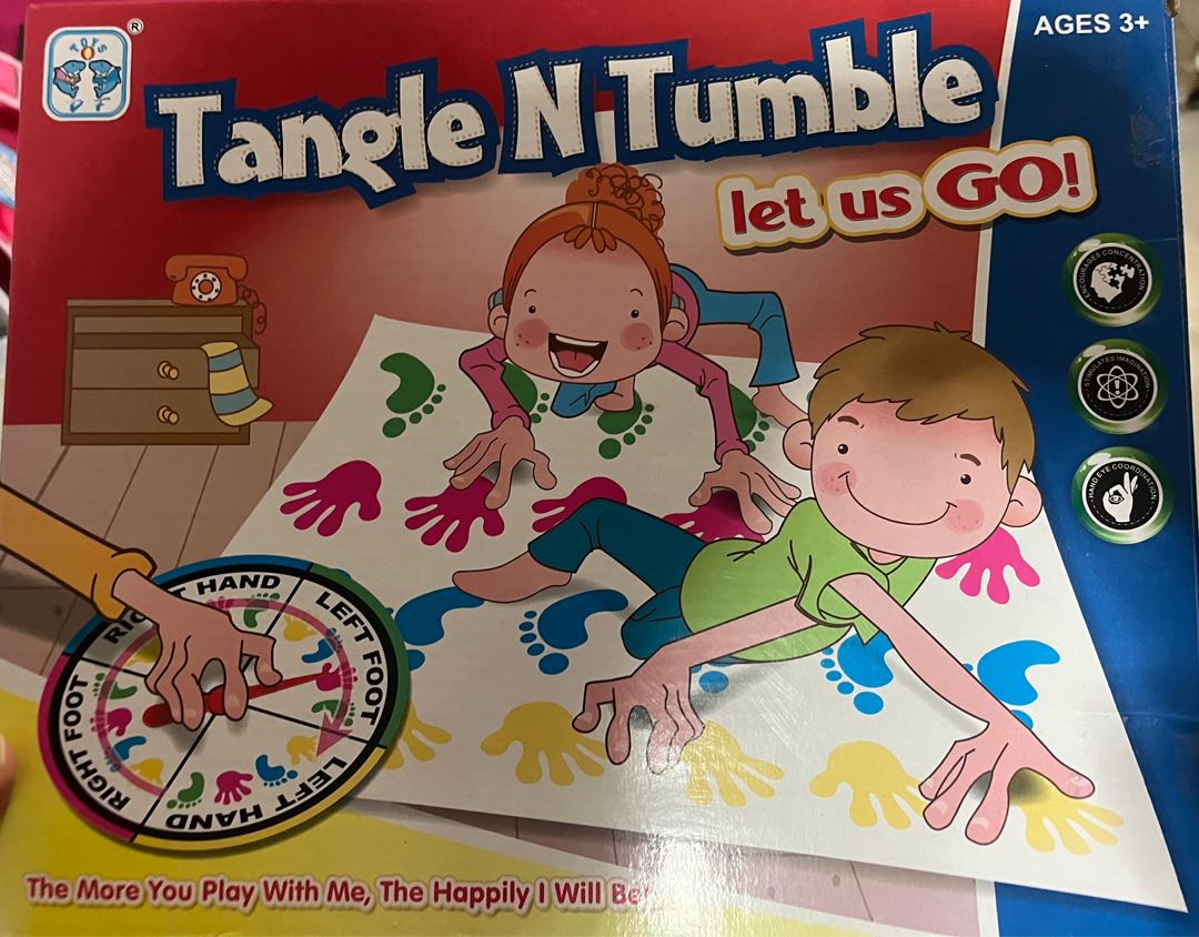 tangle n tumble 扭扭樂, 興趣及遊戲, 玩具 & 遊戲類 - Carousell
