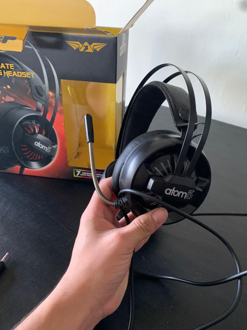 gaming headset armageddon atom 5, Audio, Headphones & Headsets on Carousell