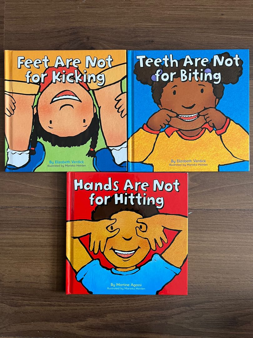 (New) Hands are not for hitting, Feet are not for kicking, Teeth are ...