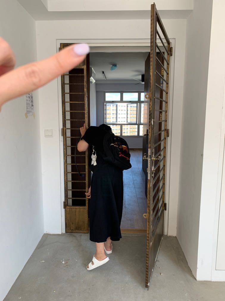 new HDB bto iron wrought gate original, Furniture & Home Living ...