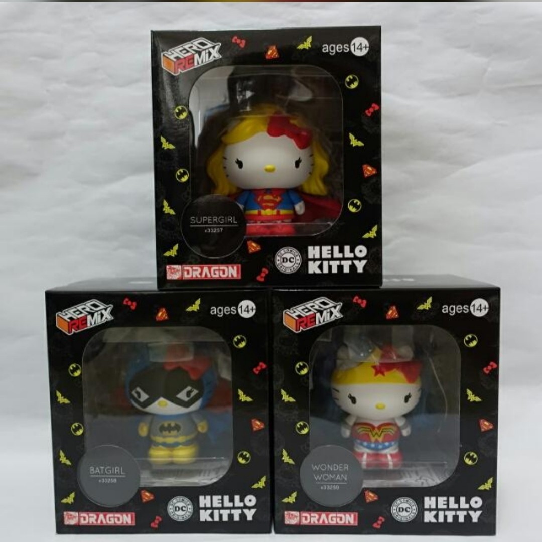 Hello Kitty x DC Comics Series Figurine like Funko Pop, Hobbies & Toys ...