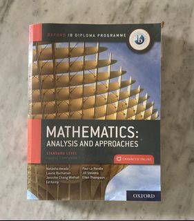 IB SL Math Analysis & Approaches (AA) Textbook, Hobbies & Toys, Books ...