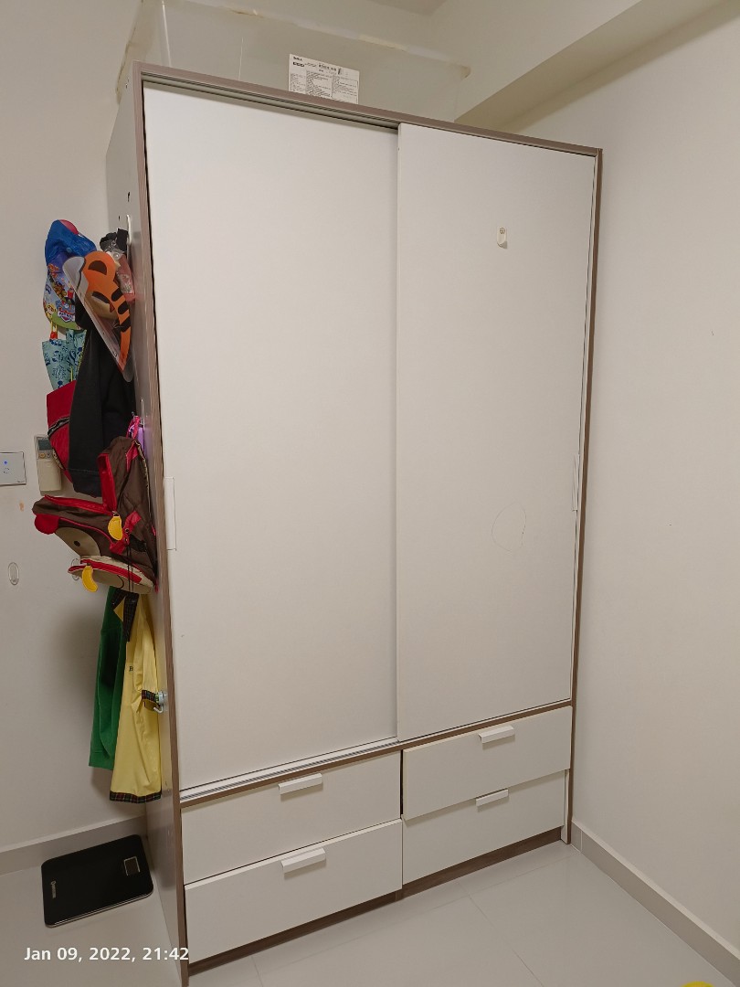 Ikea cupboard 100(L) x200(h), Furniture & Home Living, Furniture ...