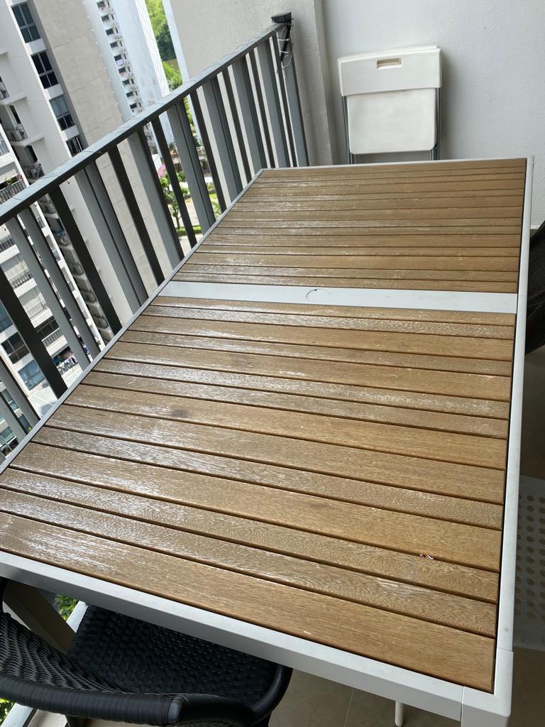 ikea Sjalland outdoor table, Furniture & Home Living, Furniture, Tables ...