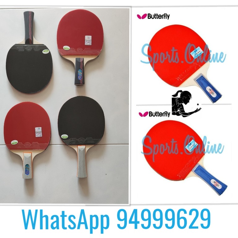 Intermediate Level Table Tennis Bats / Ping Pong Rackets from $19 ...