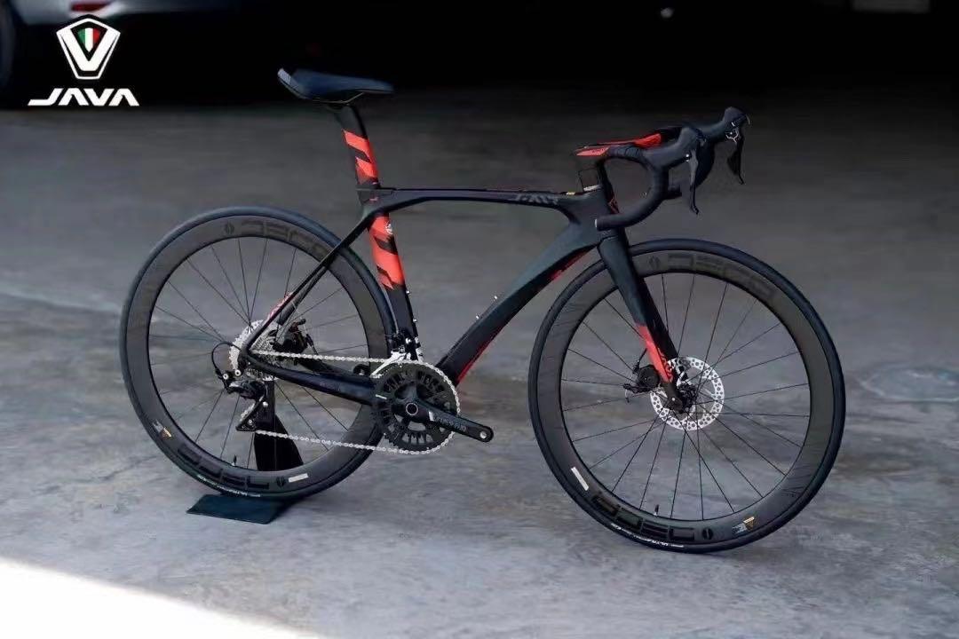 最新款Java Feroce 3 disc 佳沃費羅切3 全內走碟剎公路車 碳輪組 一體把 uci carbon roadbike, 運動產品 ...