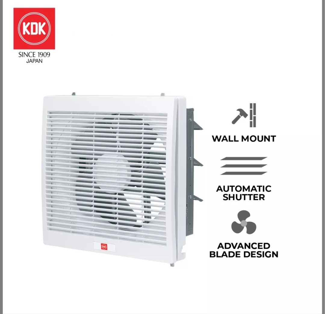 KDK 20ALH Wall Mount Louver Series Ventilating Fan, TV & Home ...
