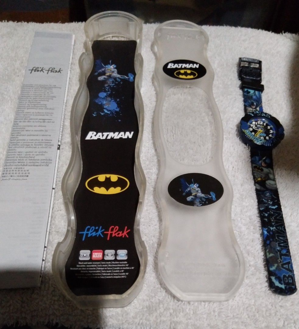 Kids batman swatch watch, Babies & Kids, Babies & Kids Fashion on Carousell