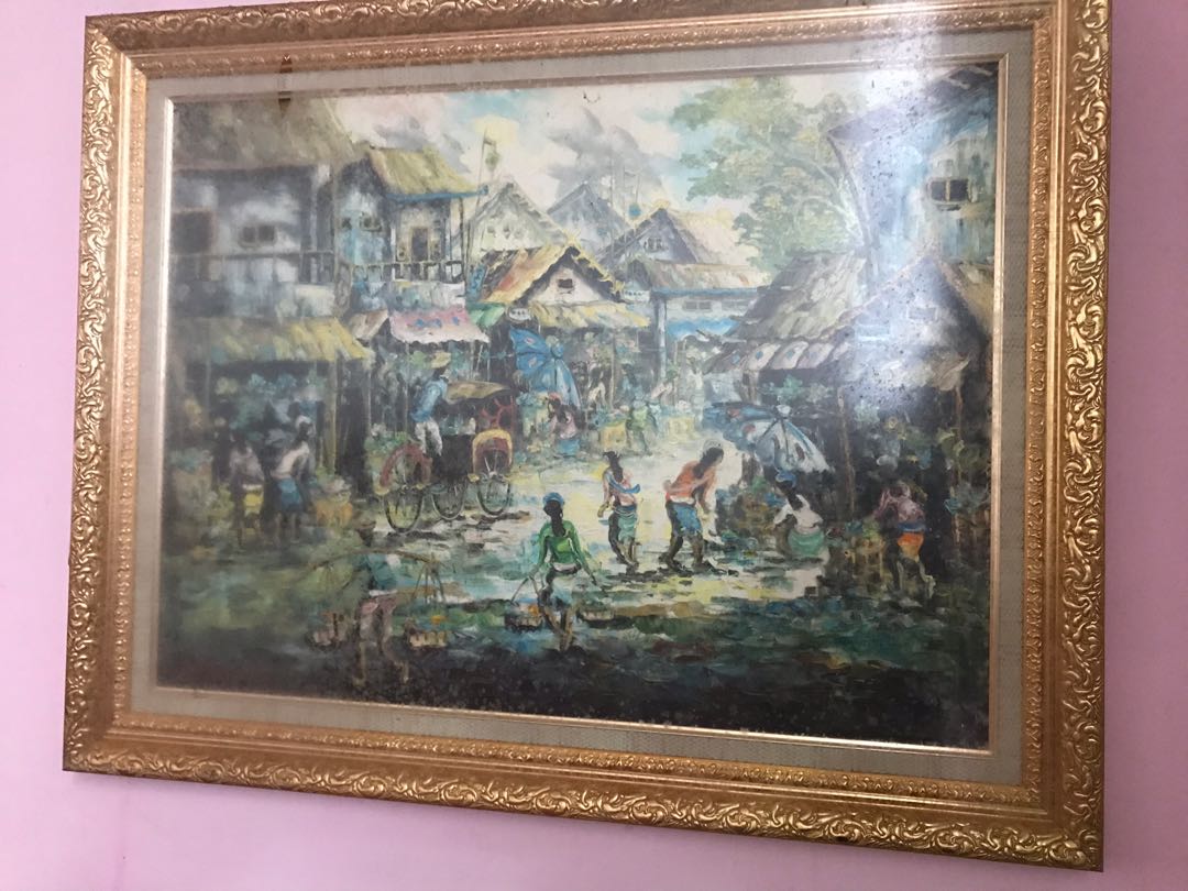 Lukisan pasar, Desain & Kerajinan Tangan, Karya Seni di Carousell