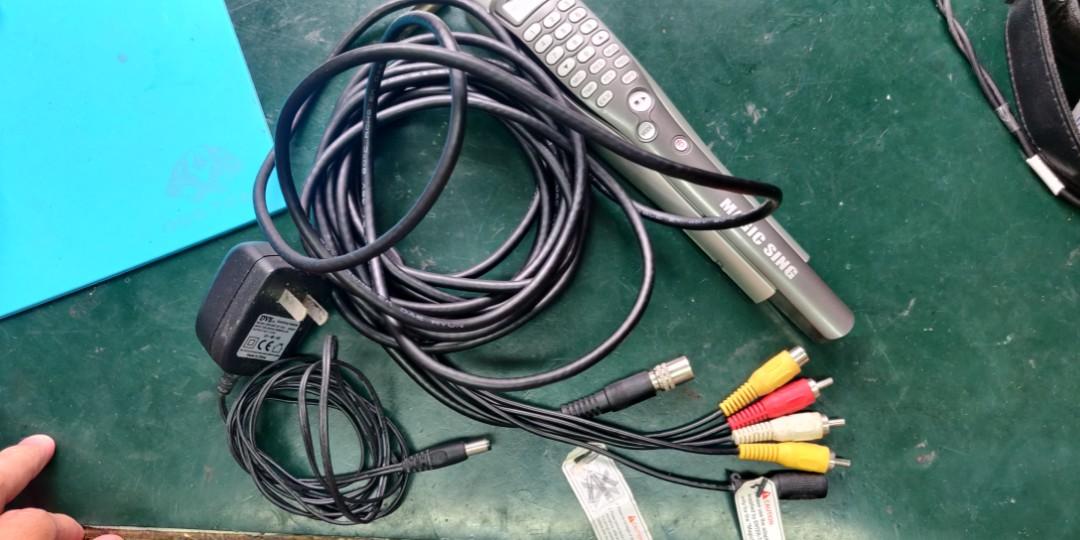Magic Sing AV cable, Audio, Microphones on Carousell