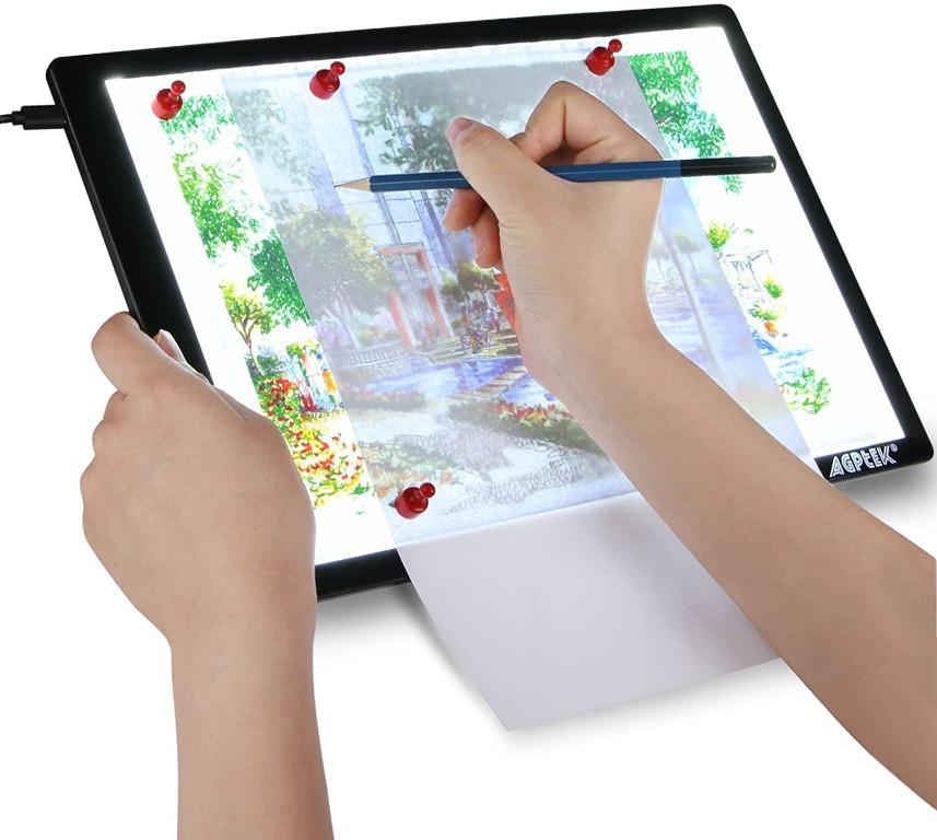 Magnetic A4 LED Artcraft Tracing Light Pad Light Box AGPtEK Stepless ...