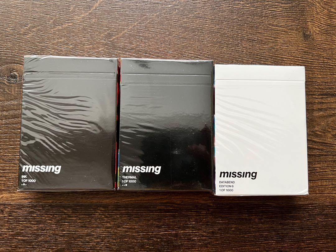 Missing Cardistry Playing Cards - Ink, Thermal and Databend, Hobbies ...