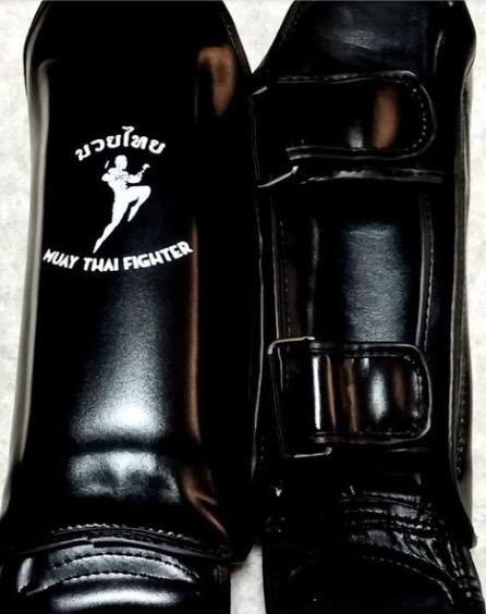 Muay Thai Shin Guard Made In Thailand Red Black Size S M L XL Original ...