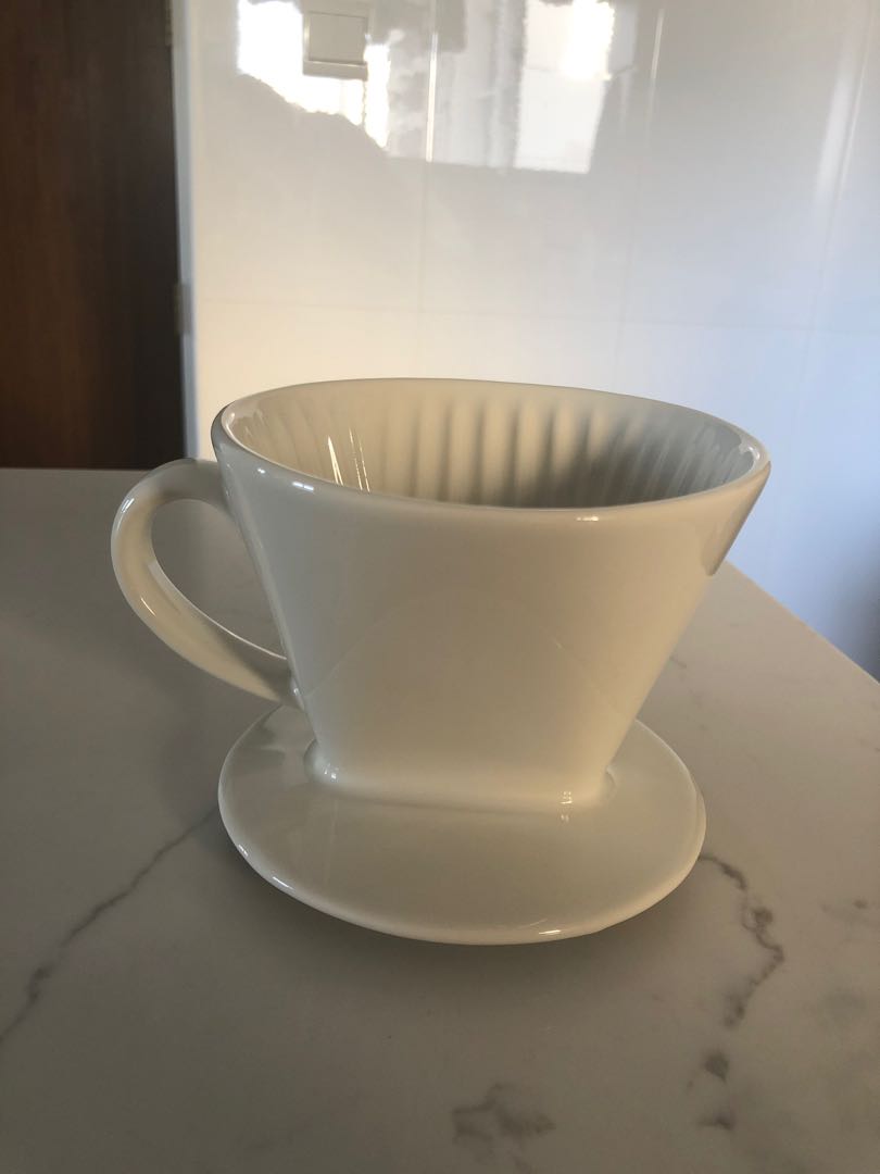 Muji Manual Coffee Dripper / Filter Cup (Ceramic), TV & Home Appliances ...